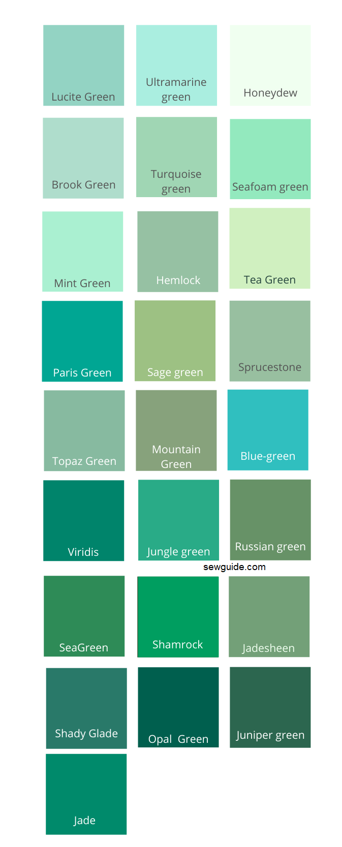 Green Color And Its Different Shades In Fashion SewGuide