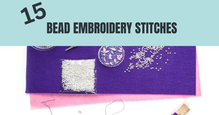BEAD EMBROIDERY Stitches (Tutorials For 15 Basic Ones) - SewGuide