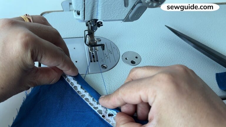 How To Add Lace Trims To Your Neckline (2 Ways) - SewGuide