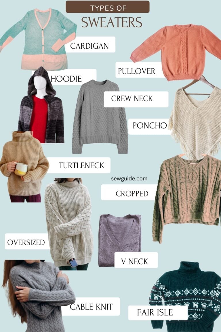 Types Of Sweaters - SewGuide