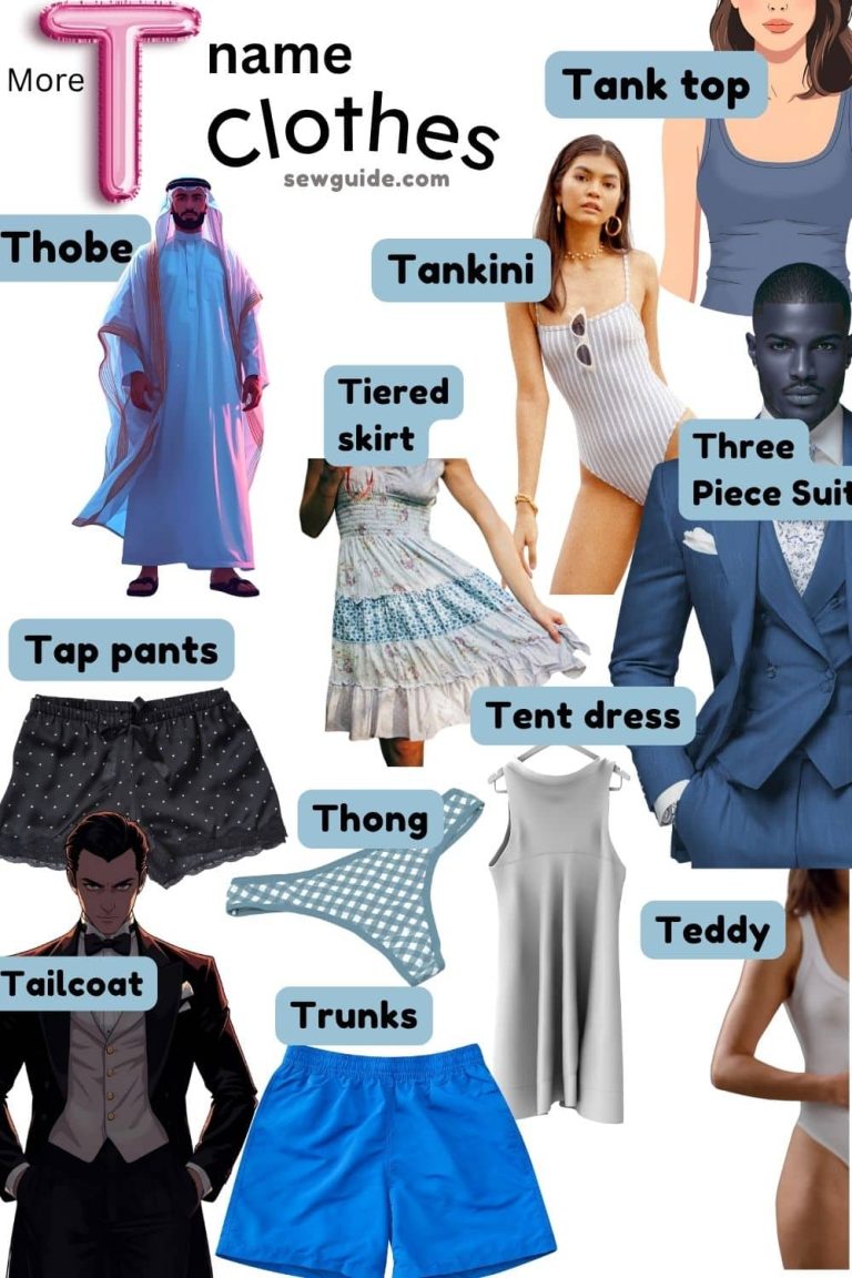 A List Of Different TYPES OF CLOTHES - SewGuide